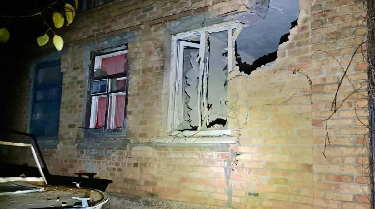40 Russian Shells Hit Nikopol District At Night. Power Grid And Houses ...