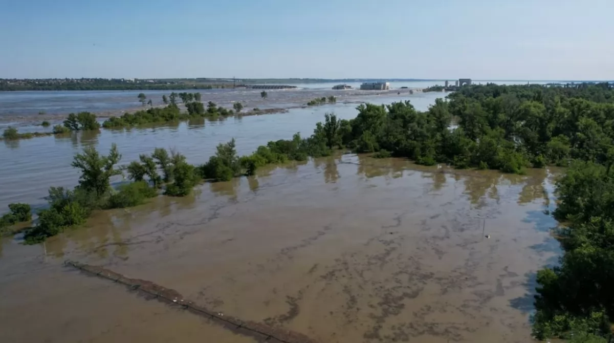 Water Level In Hola Prystan Community In Some Places Reaches 3.5 Meters ...