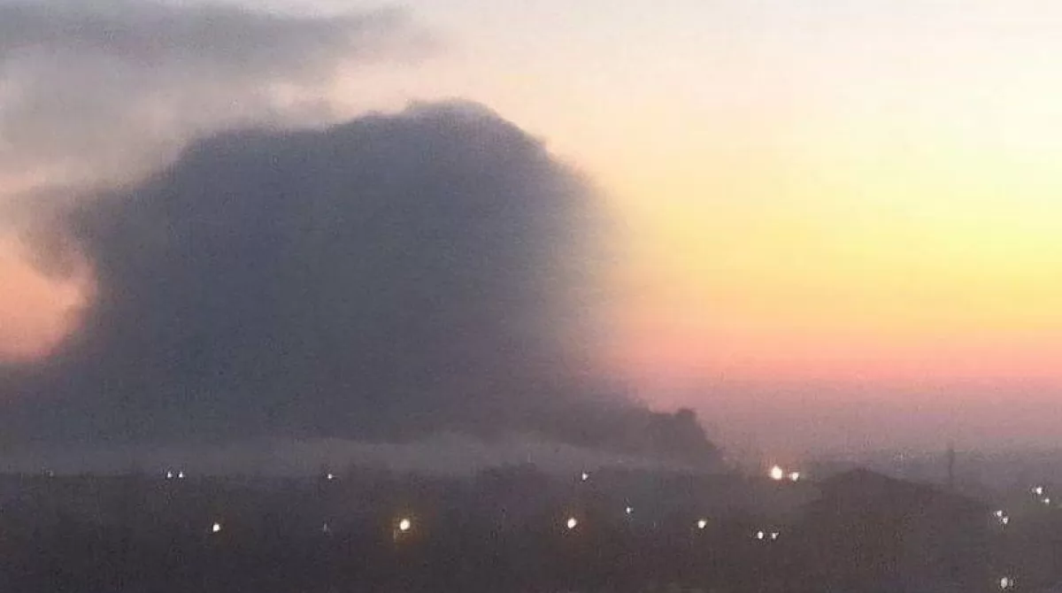 Fire recorded at oil depot in Hvardiiske in Crimea | Ukrainian news
