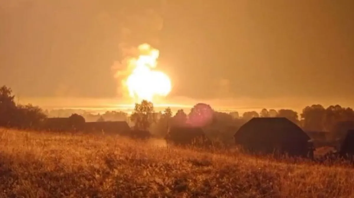 Satellites record consequences of nighttime attack on ammo depot in ...