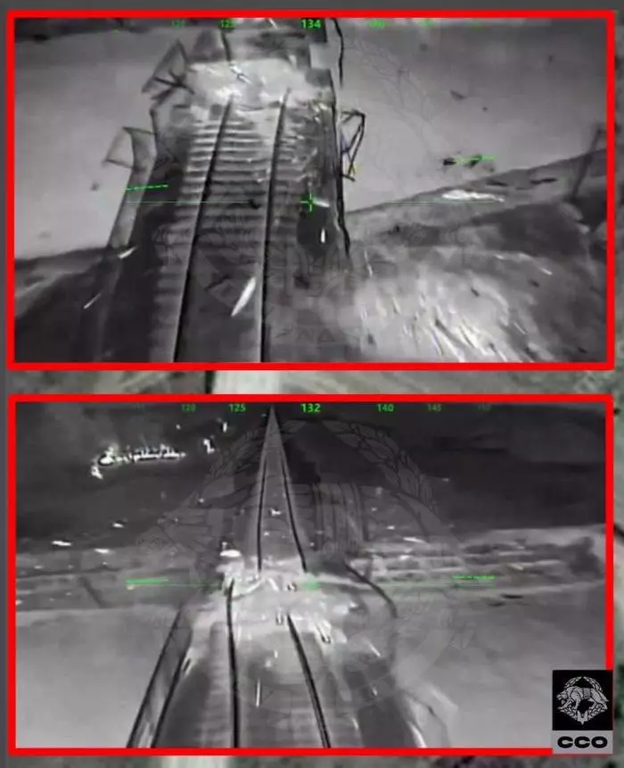 SOF show disabled railway bridge over the North Crimean Canal ...