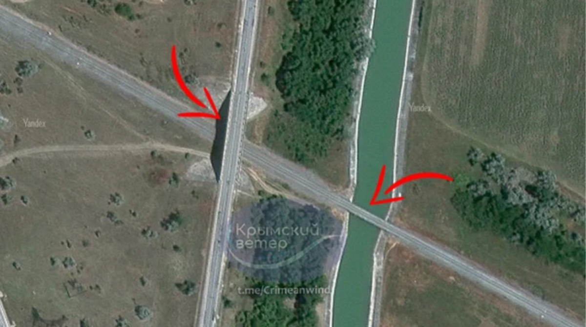 Railway bridge over the North Crimean Canal destroyed - SOF | Ukrainian ...